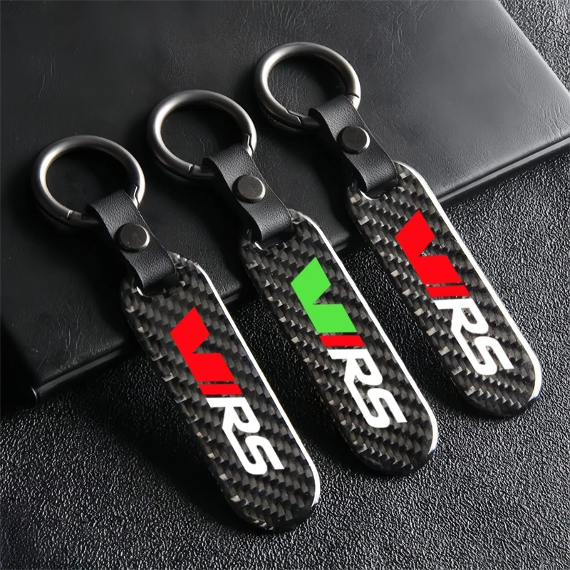 1PCS-Carbon-Fiber-Car-Keychain-Key-Chain-Cool-Pendant-Keyring-For-Skoda ...