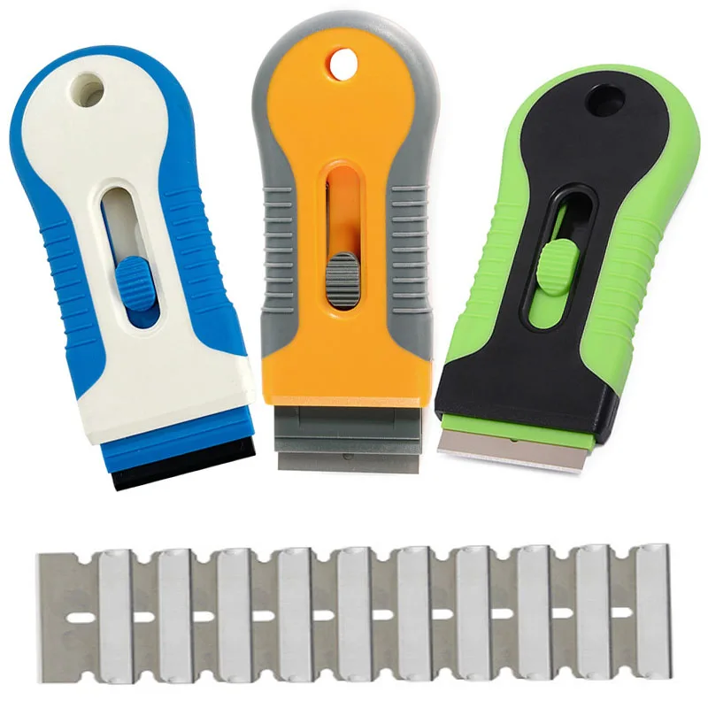 Auto Window Glass Glue Sticker Clean Razor Scraper Ceramic Razor Blade ...