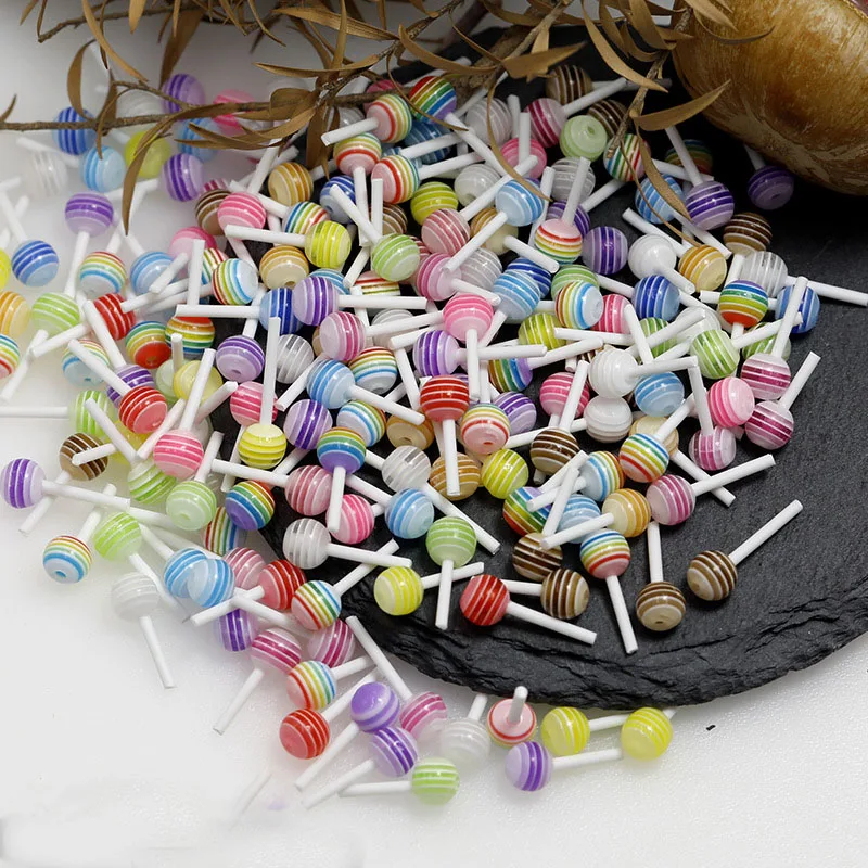 50-100-pz-colorato-lecca-lecca-3D-unghie-Charms-6mm-Kawaii-lecca-lecca ...