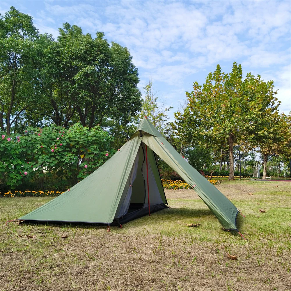 Camping Tent 1 People Backpacking Tent 4 Season Winter Skirt Tent ...
