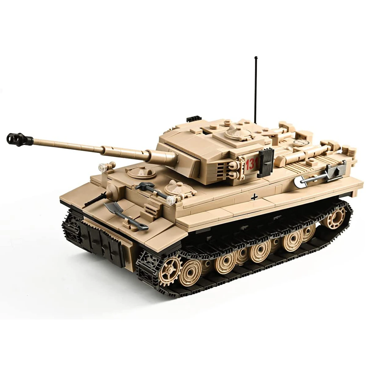 WW2 Tiger Heavy Tank 131 Building Block Military Series Army Model Kit ...