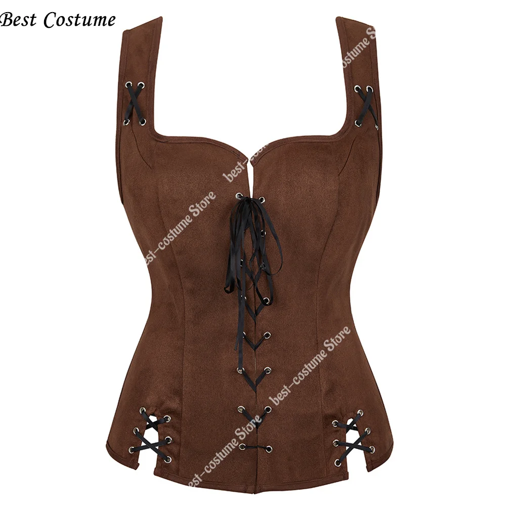 Sexy Pirate Costume Pirate Vest Women Renaissance Corset Bodice Stays ...