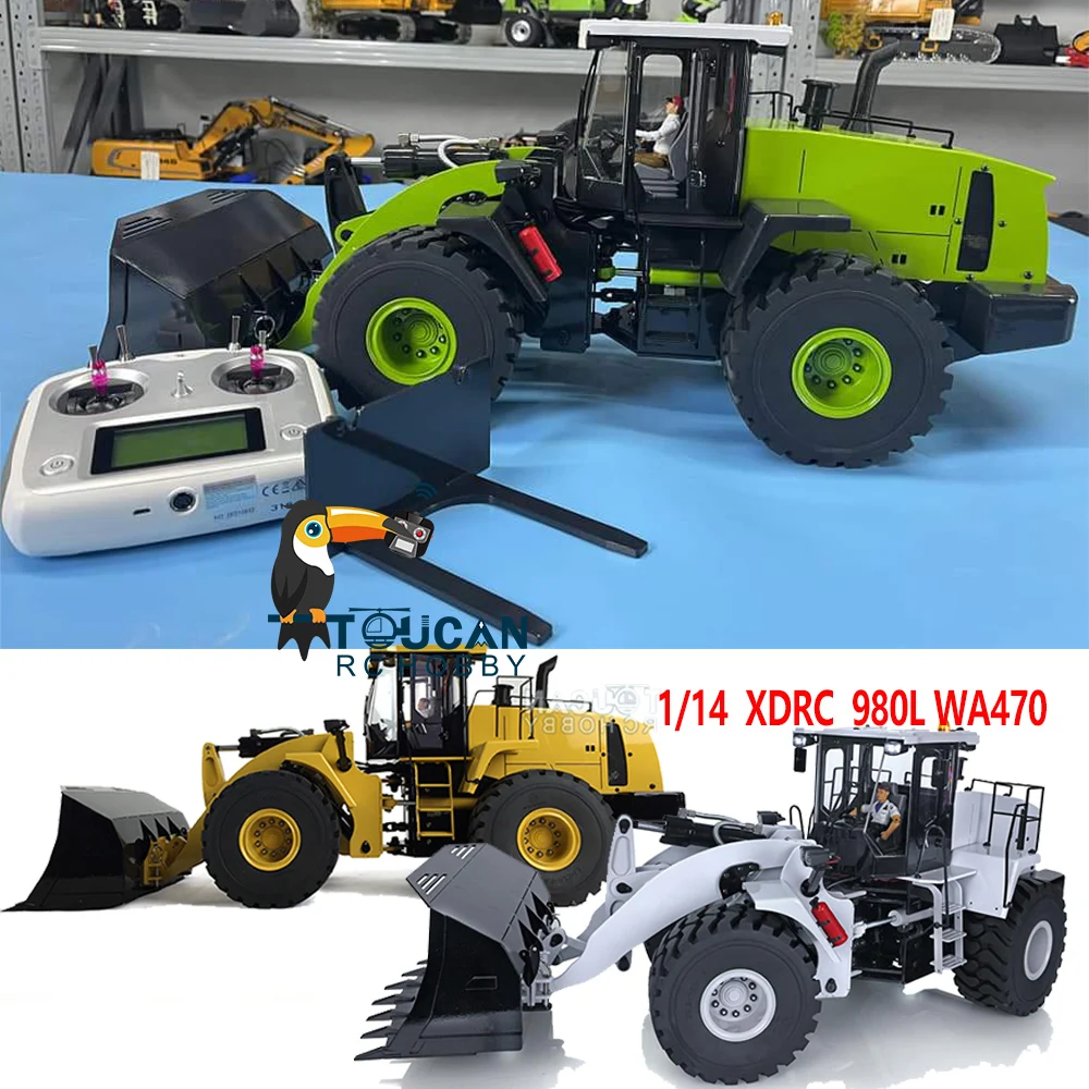 In Lager 1/14 XDRC RC Loader Für Carter Volvol Metall Hydraulische ...