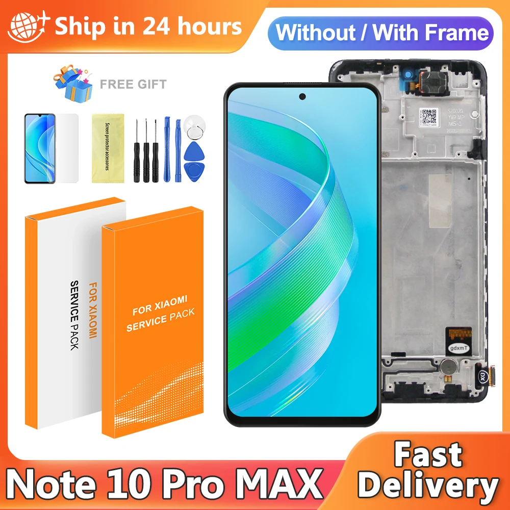 6.67'' For Xiaomi Redmi Note 10 Pro Max M2101K6I Lcd Display Touch ...