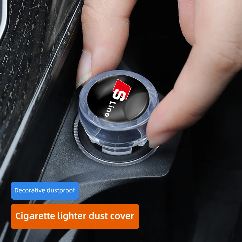 Car-Cigarette-Lighter-Cover-DustProof-Decoration-Cap-For-Audi-Sline-A1 ...