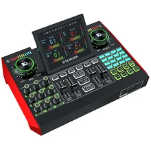 Usb Audio Interface Podcast Apparatuur Bundel Mixer & Vocale Effecten, G10 Geluidskaart Boord ...