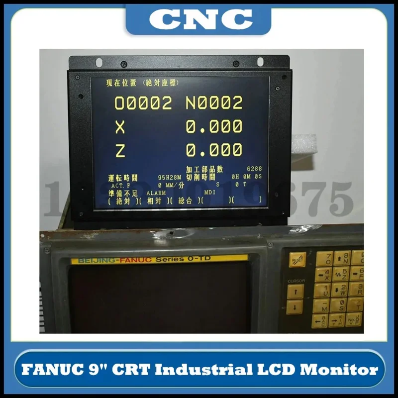 CNC Industrial LCD Display Monitor For Replacing FANUC 9" Old CRT A61L ...