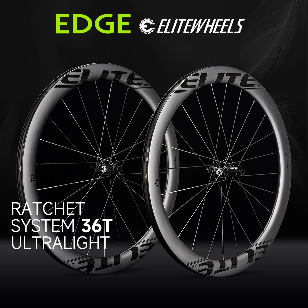 ELITEWHEELS-EDGE-Road-Disc-Brake-Ultralight-Carbon-Fiber-Wheelset-1314g ...