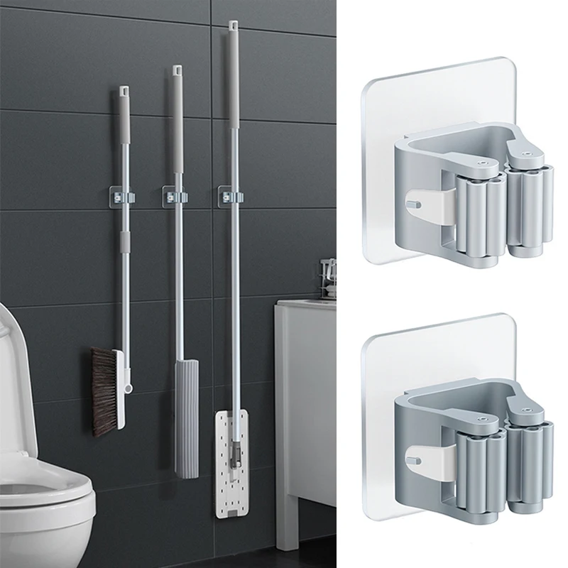 1Pcs-Multi-Purpose-Hooks-Mop-Rack-Broom-Hanger-Hook-Wall-Mounted-Mop ...
