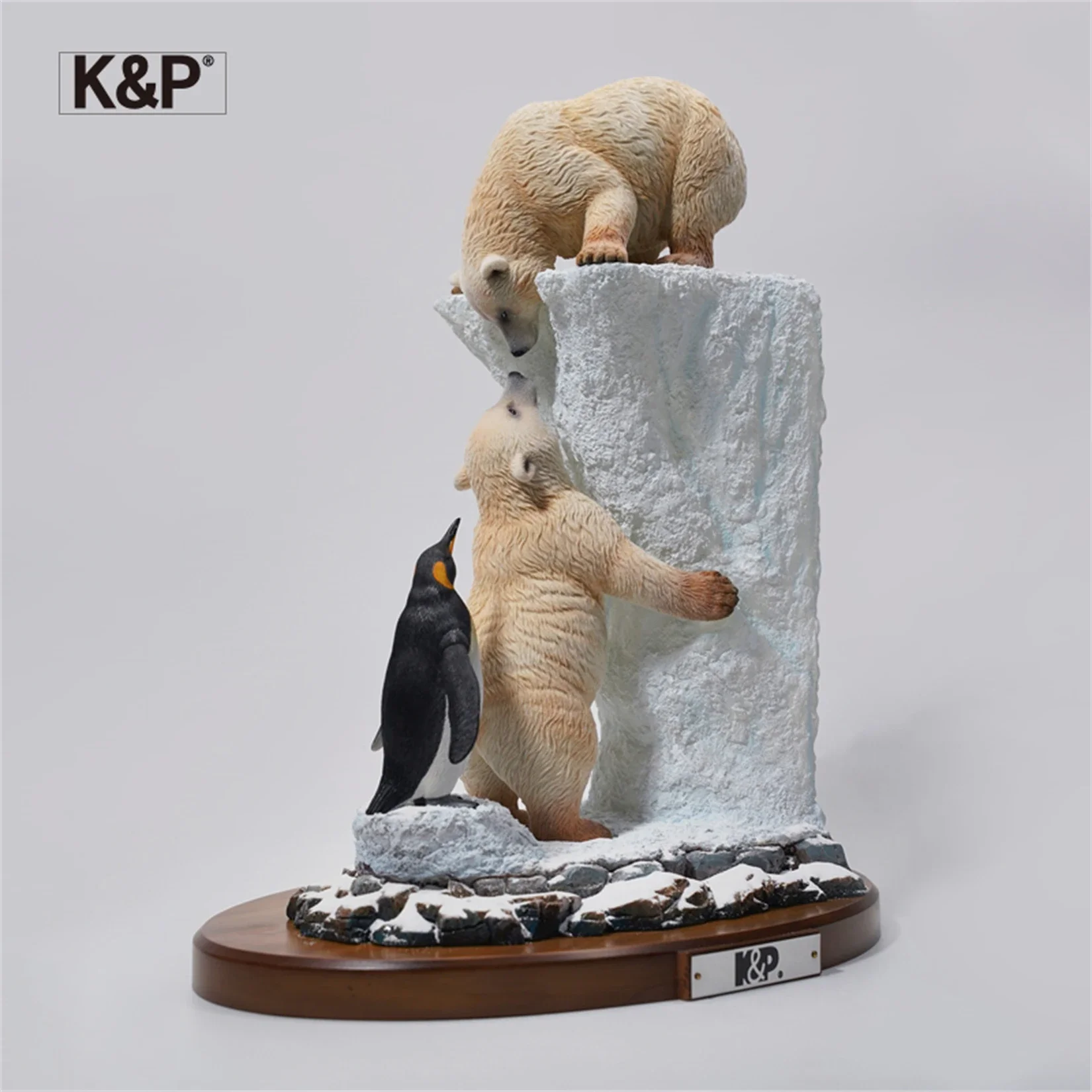 K-P-An-Arctic-cita-Oso-Polar-ping-inos-escena-estatua-modelo-Animal ...