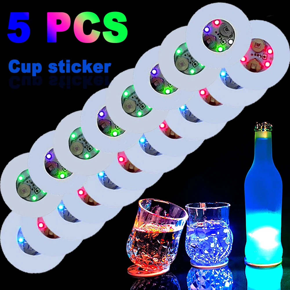 5-3-1Pcs-LED-Luminous-Coasters-Colorful-Bottle-Stickers-Lights-Cocktail ...