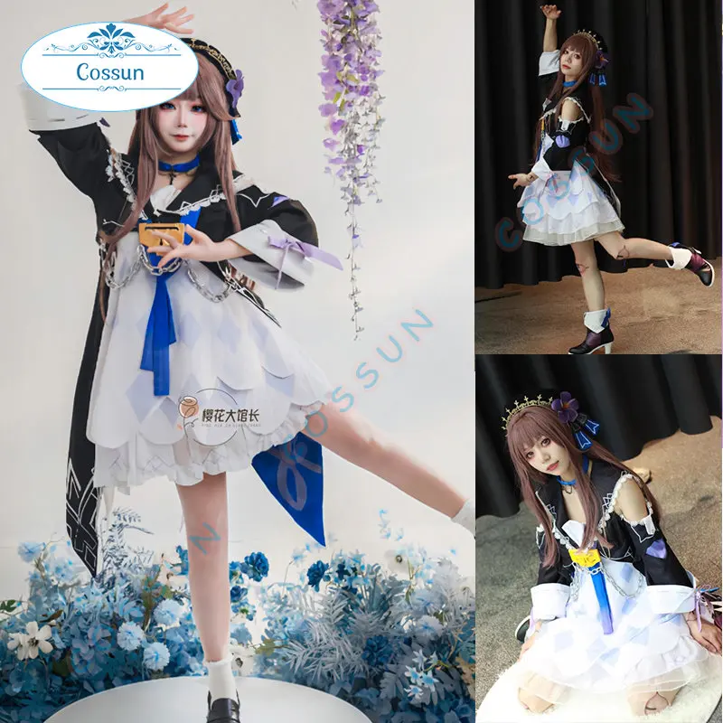 Anime Honkai: Star Rail Herta Cosplay Costume Halloween Party Wig Shoes ...