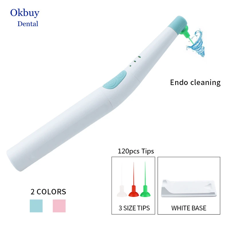 120 팁 무선 루트 캐널 엔도 울트라 세척기, 컬러 무선 초음파 활성제 핸드 피스| | - AliExpress