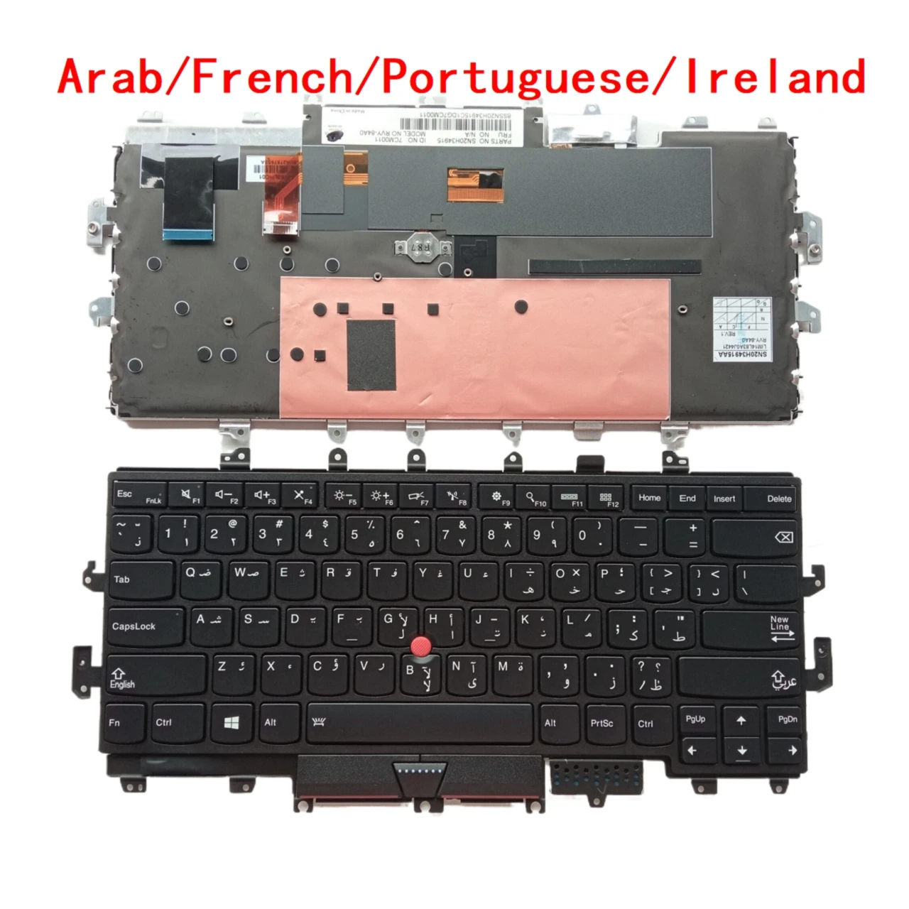 New-Arab-French-Portuguese-Ireland-Laptop-Backlit-Keyboard-For-Lenovo ...