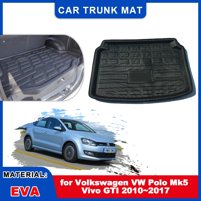 Car Trunk Liner for Volkswagen VW Polo Mk5 Vivo GTI 2010~2017 Cargo Mat ...