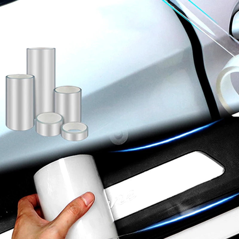 Transparent Car Stickers Protector Car Door Sill Sticker Scratchproof ...
