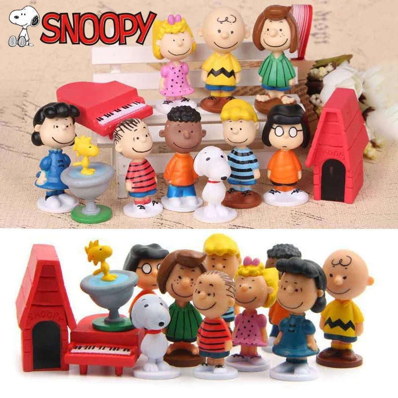 Figuras-de-Anime-de-Snoopy-para-ni-os-mu-ecos-de-Pvc-de-dibujos ...