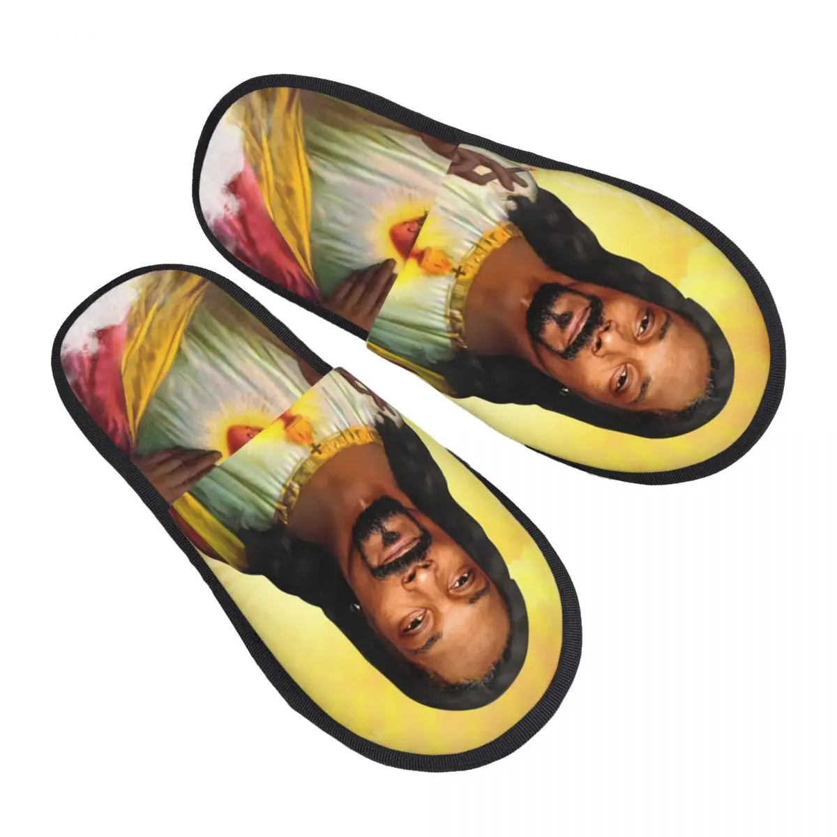 Personalized-Saint-Jesus-Snoop-Dog-House-Slippers-Women-Cozy-Memory ...