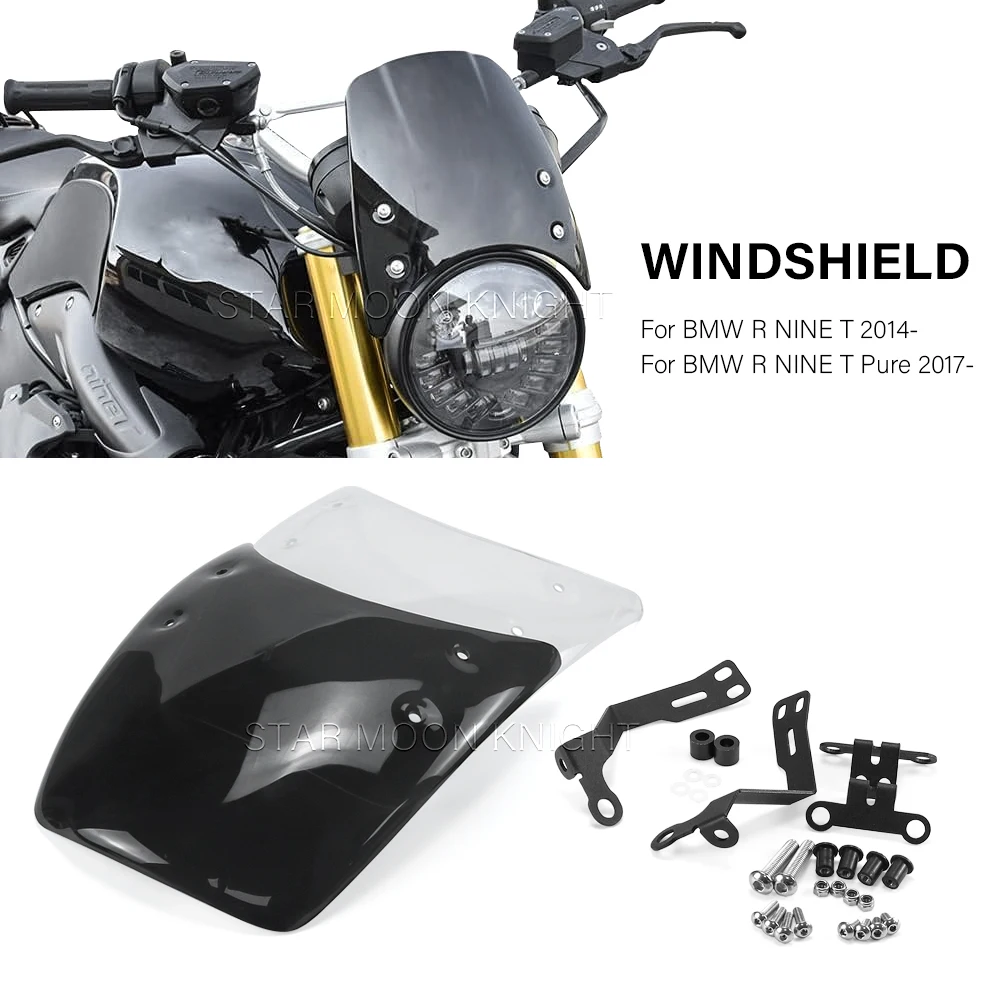 Windshield-Fairing-For-BMW-R-NineT-Pure-2017-R-Nine-T-R9T-Wind-Screen ...