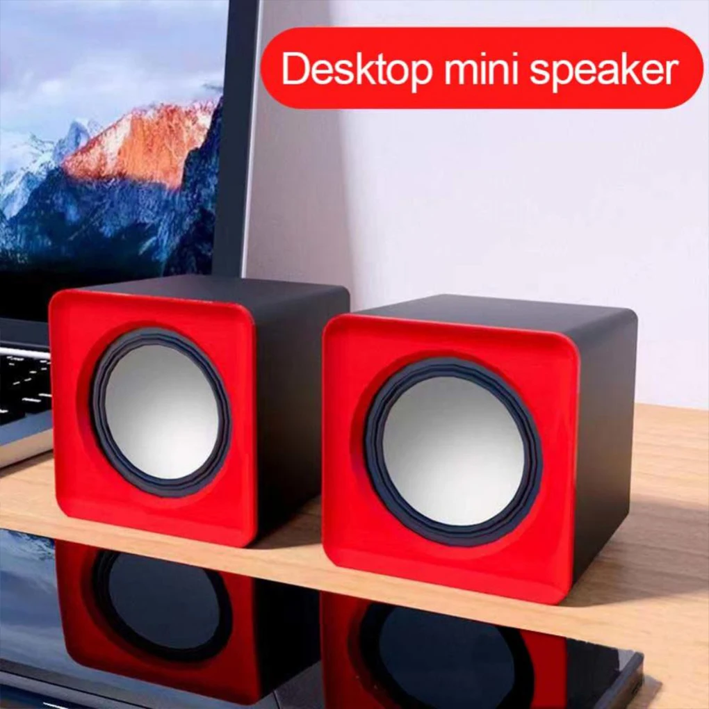 2pcs-1pair-Computer-Speakers-Subwoofer-Plastic-Loudspeaker-Mini-USB ...
