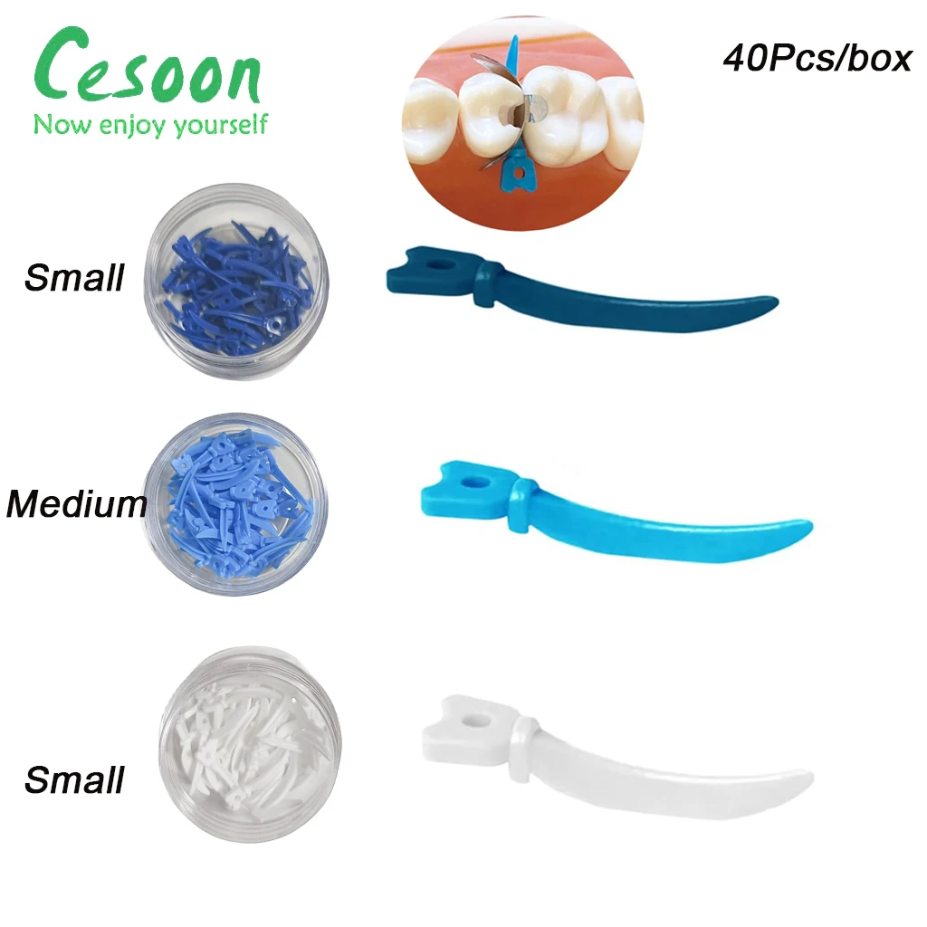 40Pcs-Box-Dental-Wedges-Disposable-Medical-Plastic-Tooth-Gap-Sectional ...