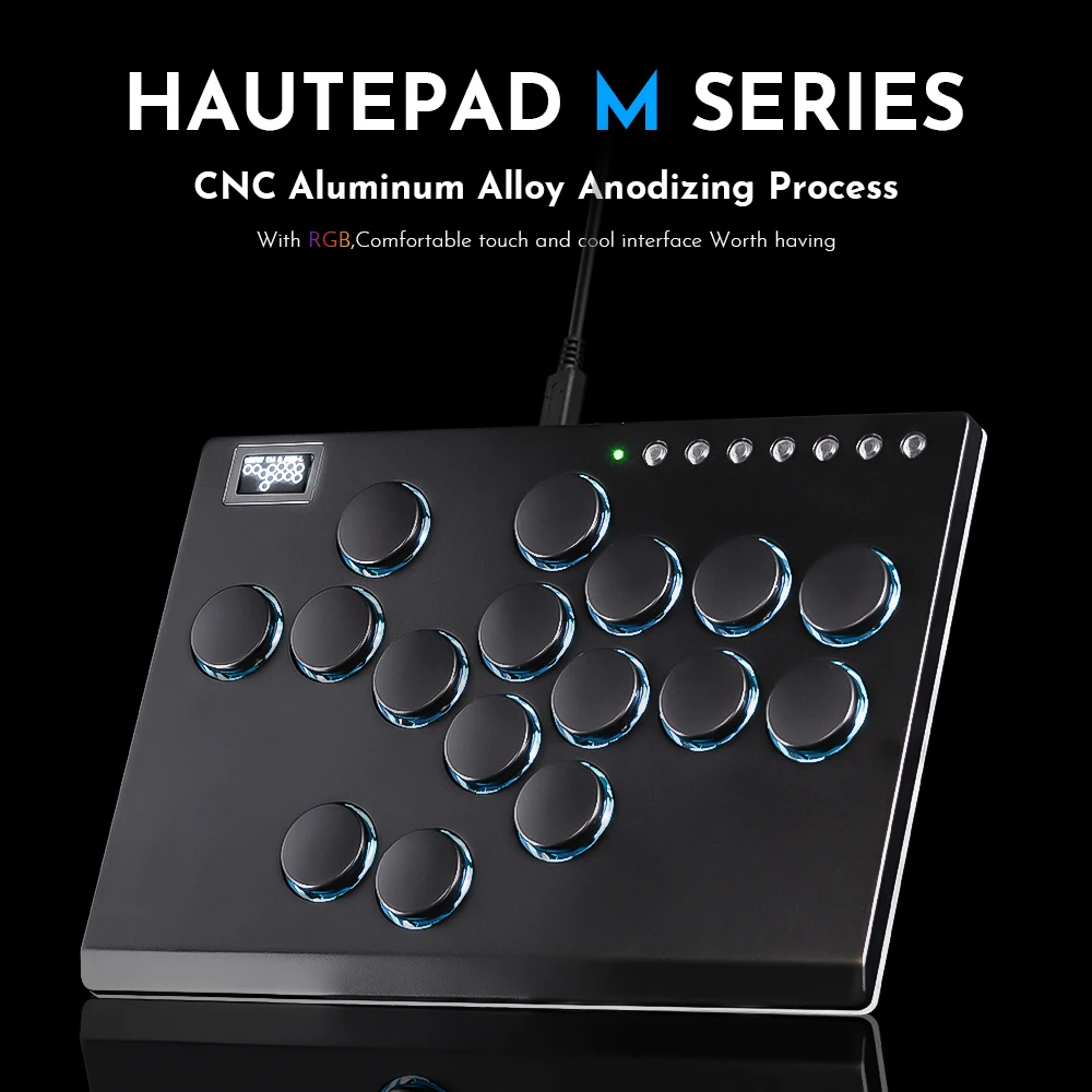 Haute42-Aluminum-Alloy-Hitbox-Controller-Fighting-Game-Joystick ...