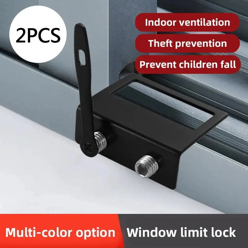 2pcs-Non-Punching-Window-Limiter-Multifunctional-Window-Lock-Buckle ...