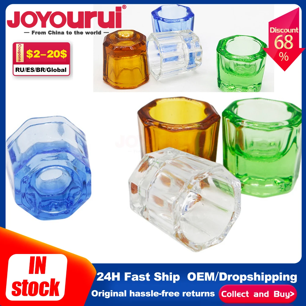 1PCS-Dentistry-Mixing-Bowls-Glass-Dish-Household-Octagonal-Cups ...