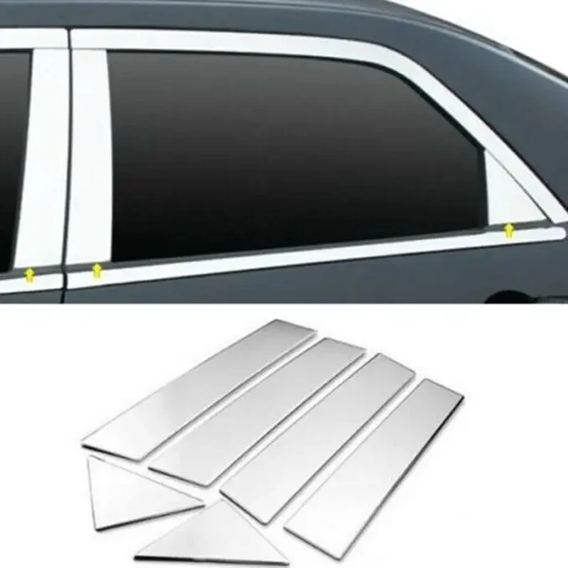 6pcs-Silvery-Pillar-Posts-Door-Side-Window-Trim-Cover-Stickers-Decal ...