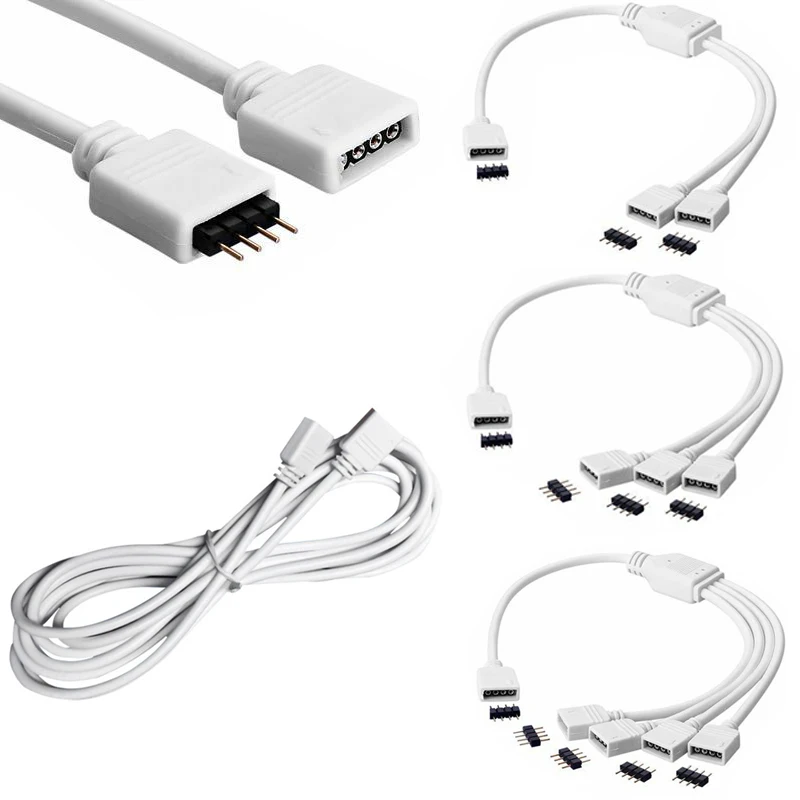 Led Light 4 Pin Extension Cable | Led Connector Extension Cable - Led ...