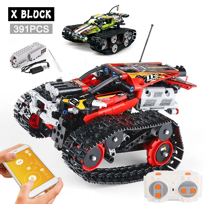 391pcs-City-Creative-High-tech-Remote-Control-Off-Road-Vehicle-Building ...