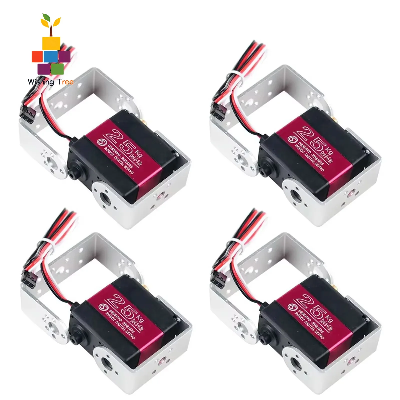 RDS3225 25KG Digital Servo Motor Full Metal Gear 180/270 Degree ...