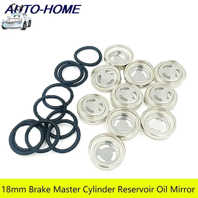 1-Set-Master-Cylinder-Brake-Lever-Reservoir-Sight-Glass-Gasket-18mm-For ...