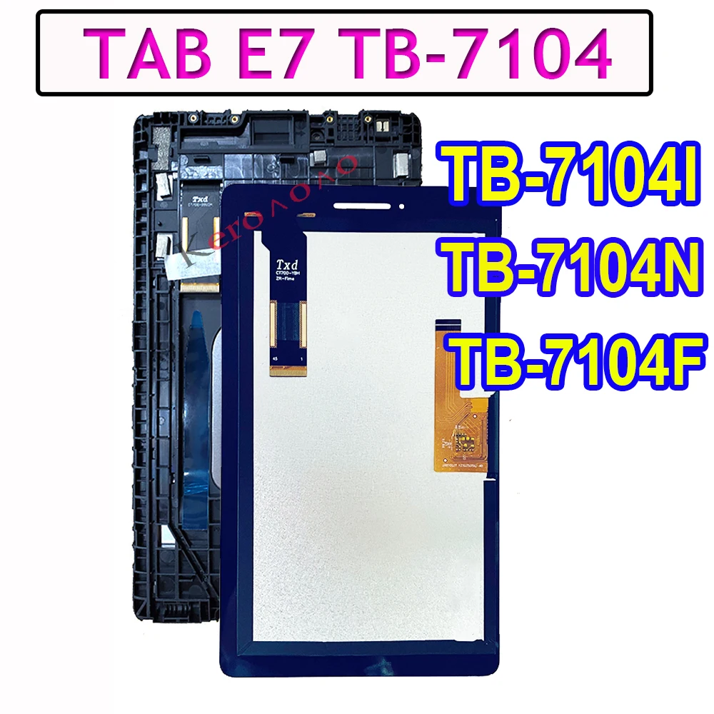 TB 7104 TB 7104I TB 7104F TB 7104N 7104 LCD 용 Lenovo TAB E7 LCD 디스플레이 및 ...