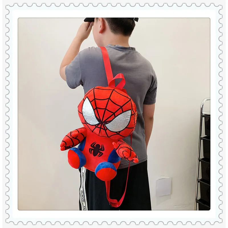 Spider-Man-Children-Plush-Backpack-Kawaii-Cute-Anime-Cartoon ...