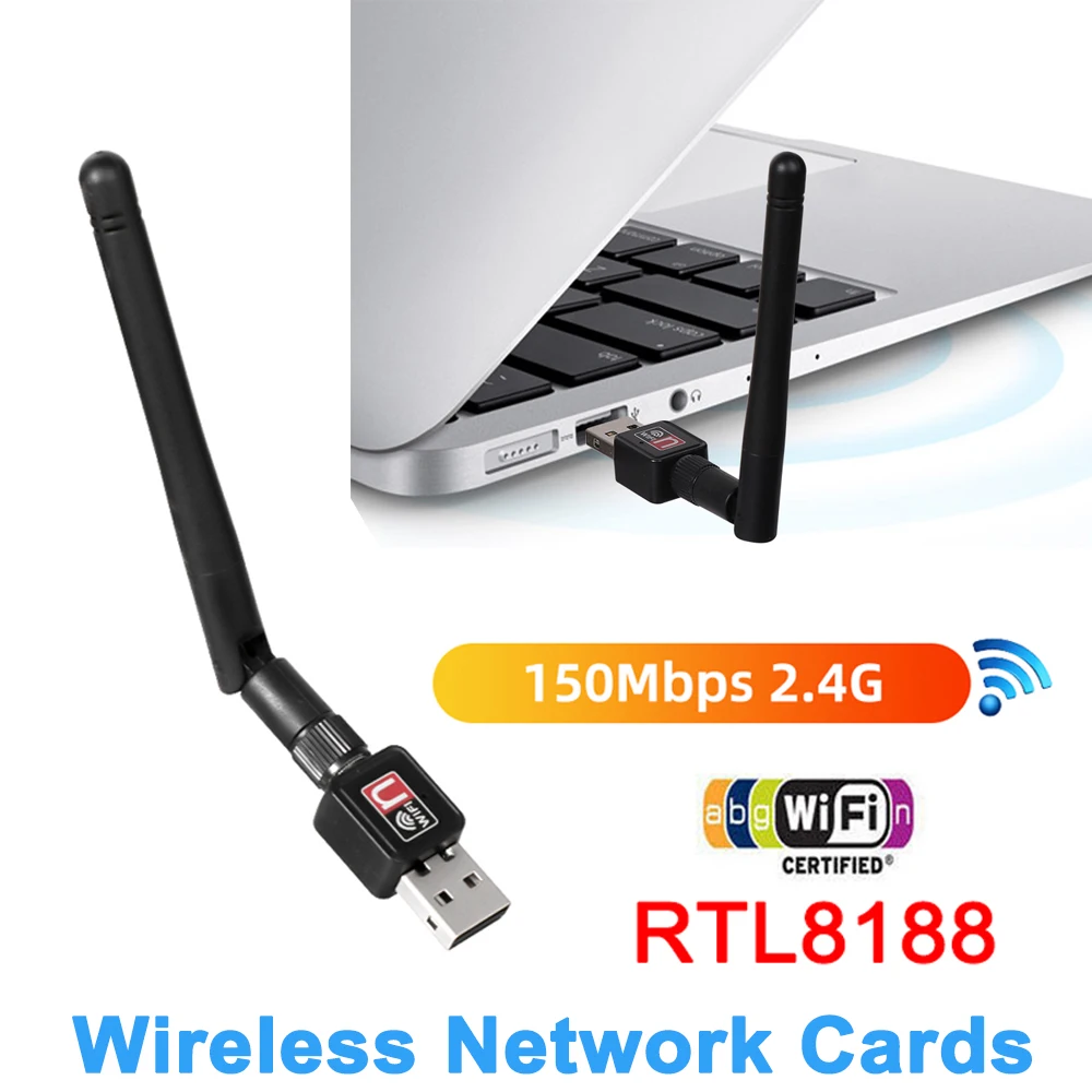 2.4G 5G Gigabit Wireless Network Card Wifi Adapter Mini 802.11n/g/b ...