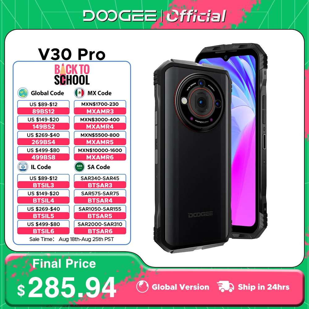 World-Premiere-DOOGEE-V30-Pro-Rugged-Phone-200MP-Camera-Dimensity-7050 ...