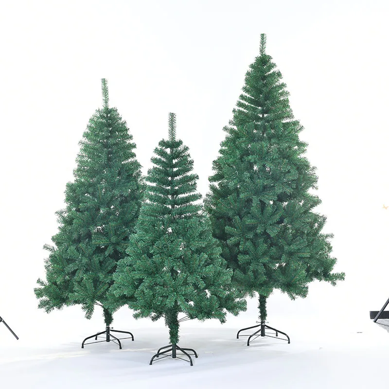 PVC Large Christmas Tree150/180/210cm Xmas Tree Artificial Green Tree ...