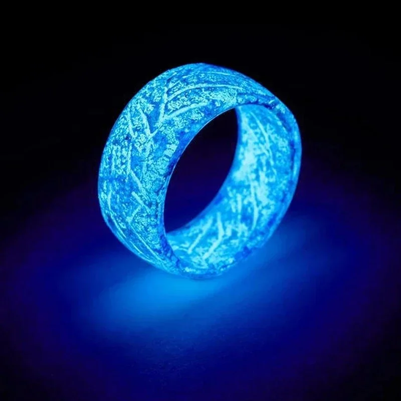 Anillo-luminoso-que-brilla-en-la-oscuridad-joyer-a-de-moda-de-acero ...