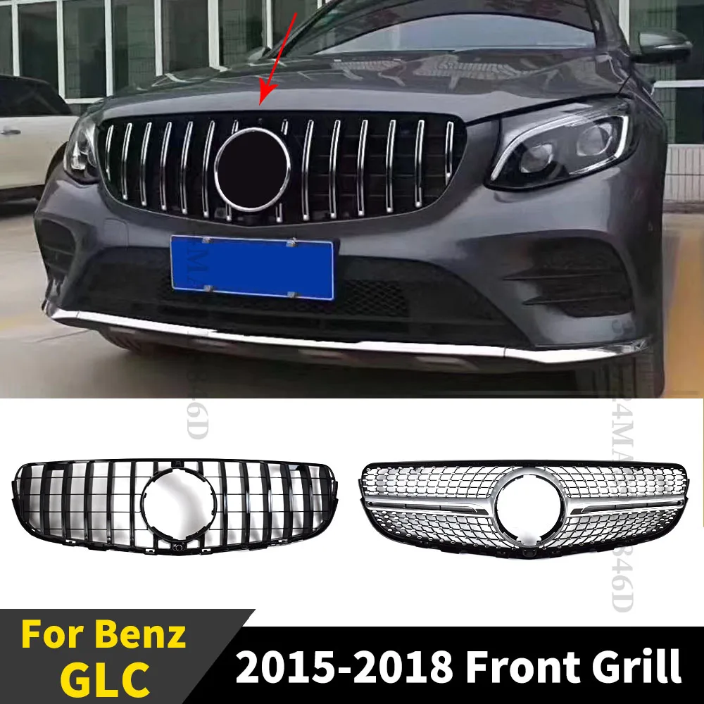 Calandre-Avant-en-Maille-de-Style-Diamant-pour-Mercedes-Benz-GLC-X253 ...