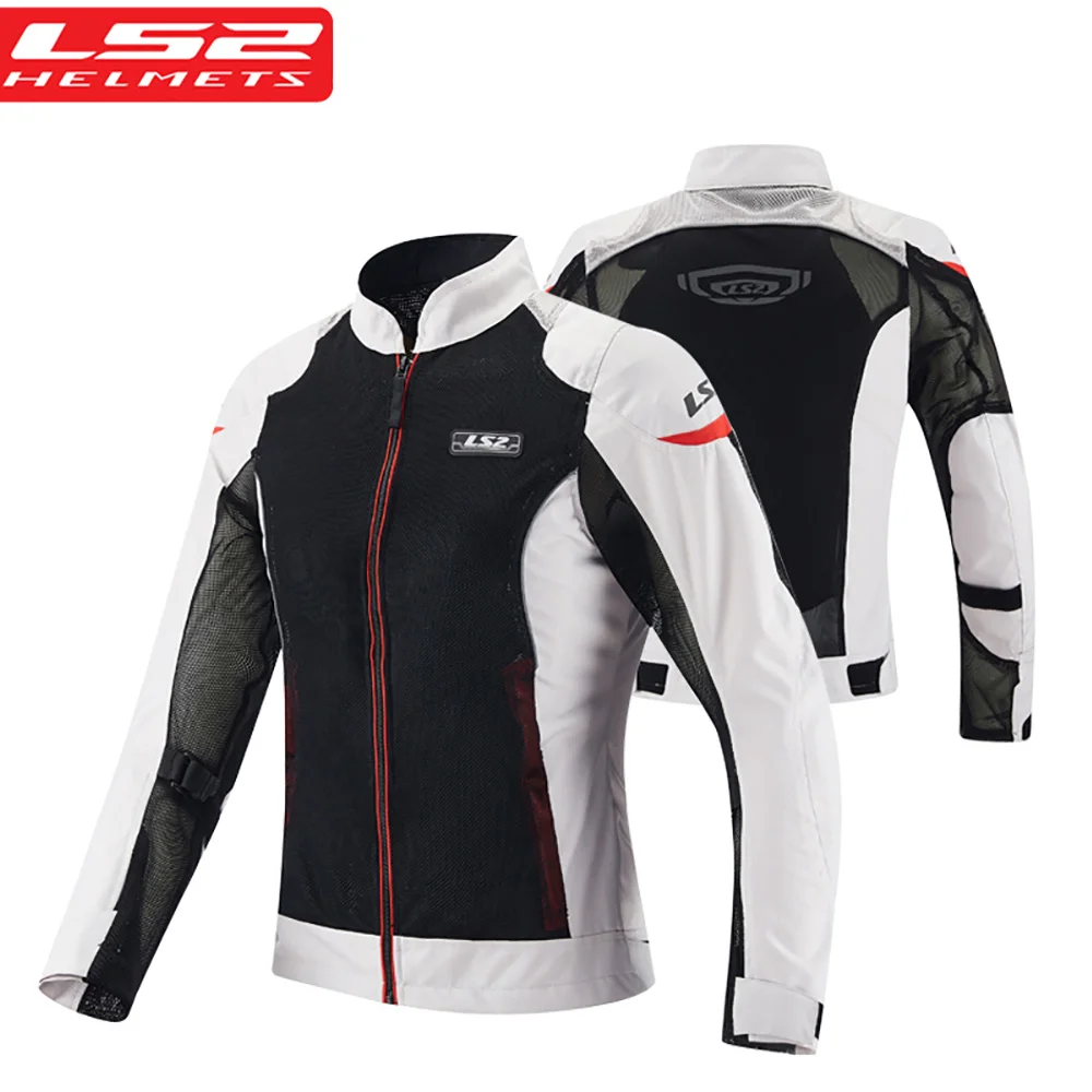 LS2-Motorcycle-Jacket-Protective-Gear-Reflective-Summer-Motocross ...