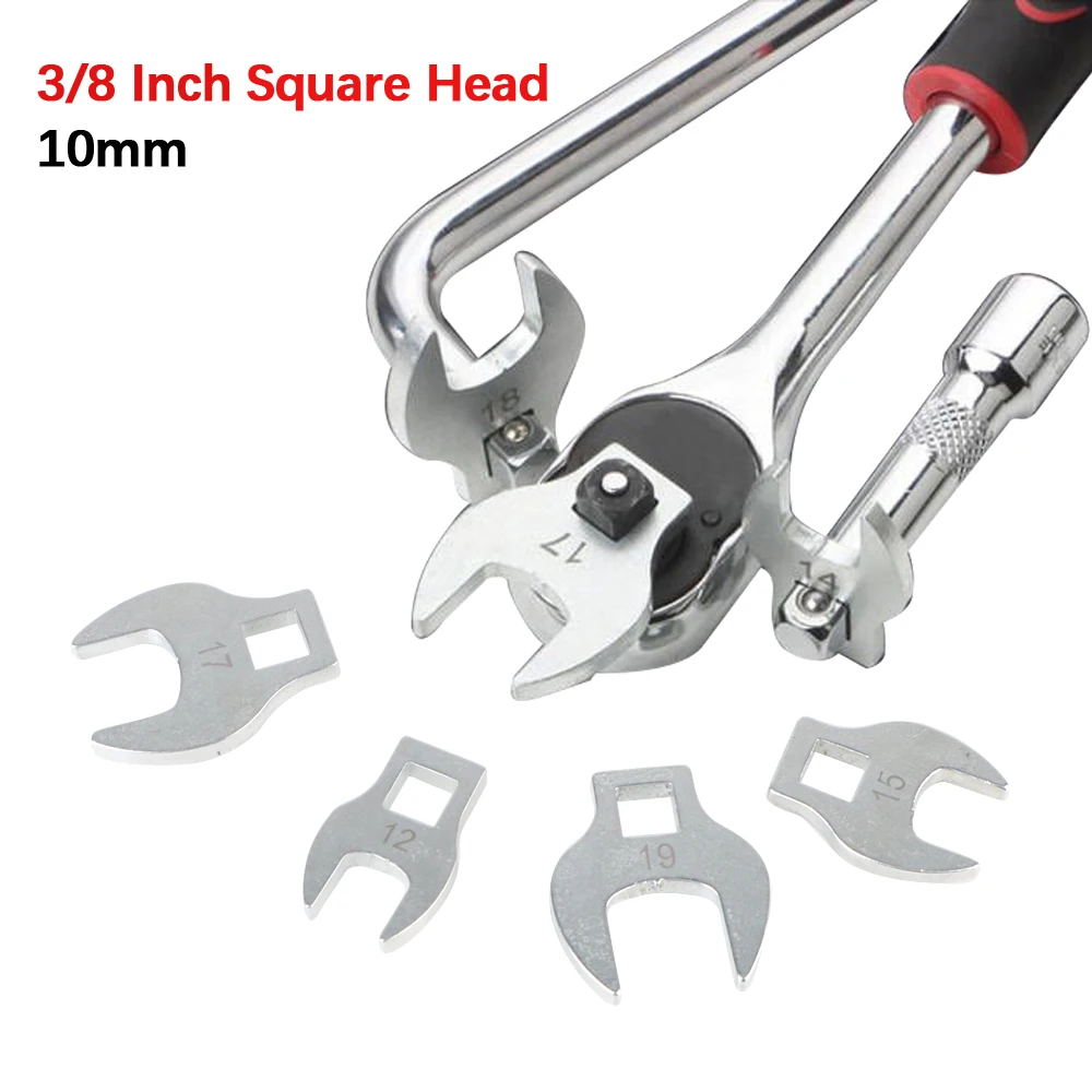 For Ratchet Torque Wrench 3/8 Inch Drive 8-Piece Crowfoot Wrench Set ...