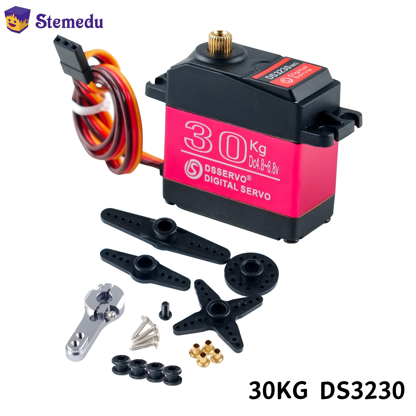 30KG-6V-DS3230-Large-Torque-Digital-Servo-180-270-Degree-Waterproof ...