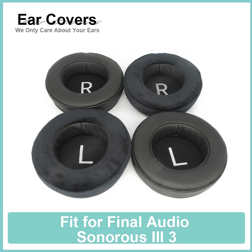 Earpads For Final Audio Sonorous Iii 3 Headphone Earcushions Protein Velour Pads Memory Foam Ear ...