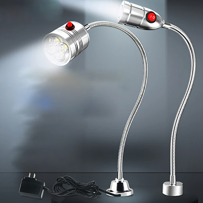 LED-CNC-Machine-Tools-Light-110-220V-3W-5W-Work-Light-Adjustable-Neck ...