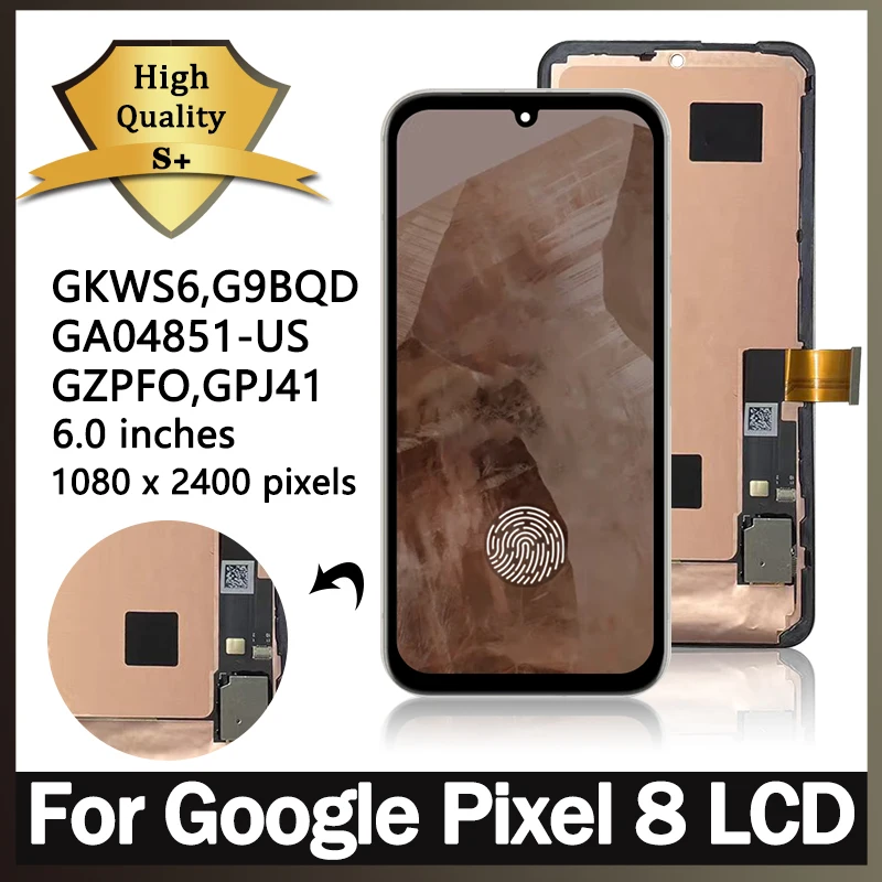 OLED Quality For Google Pixel 8 G9BQD LCD Touch Screen Digitizer ...
