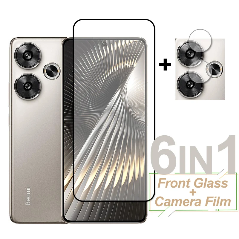 For Xiaomi Poco F6 Glass Screen Protector On Xiaomi Poco F6 Full Cover ...
