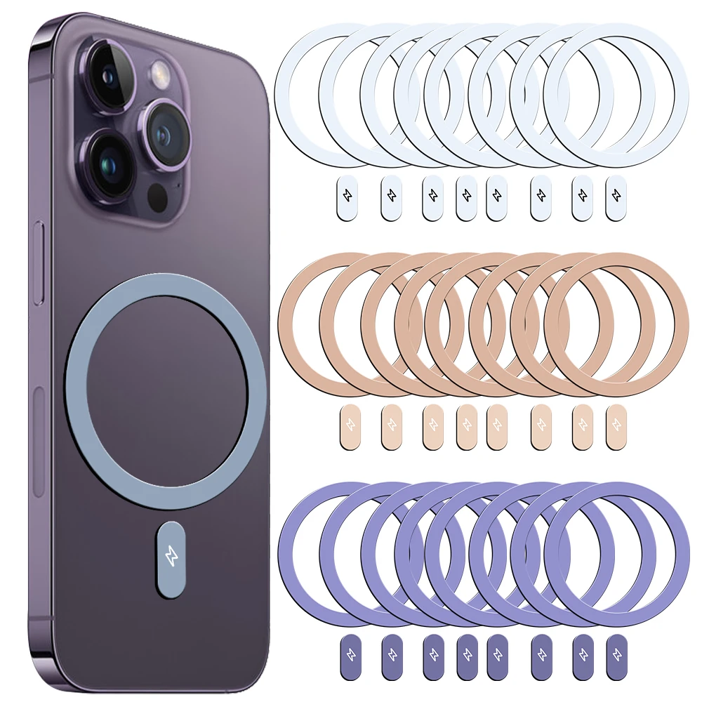 For Magsafe Metal Magnetic Ring For Iphone 14 13 12 Pro Max Wireless ...