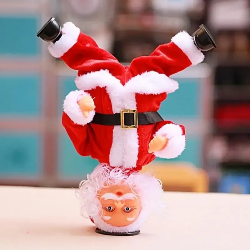 1Pc-Handstand-Dancing-Santa-Claus-Electric-Creative-Music-Toy-Christmas ...