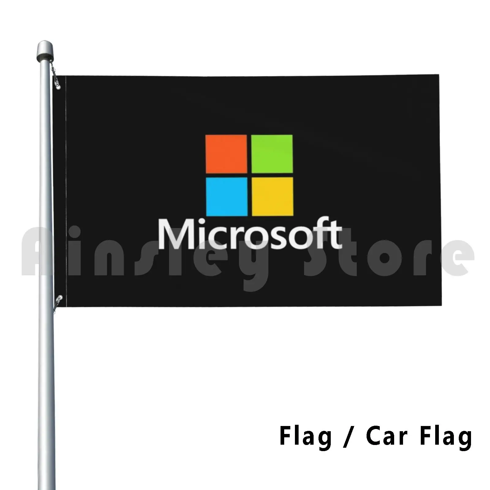 Microsoft-Type-Outdoor-Decor-Flag-Car-Flag-Microsoft-Azure-Logo-Tech ...